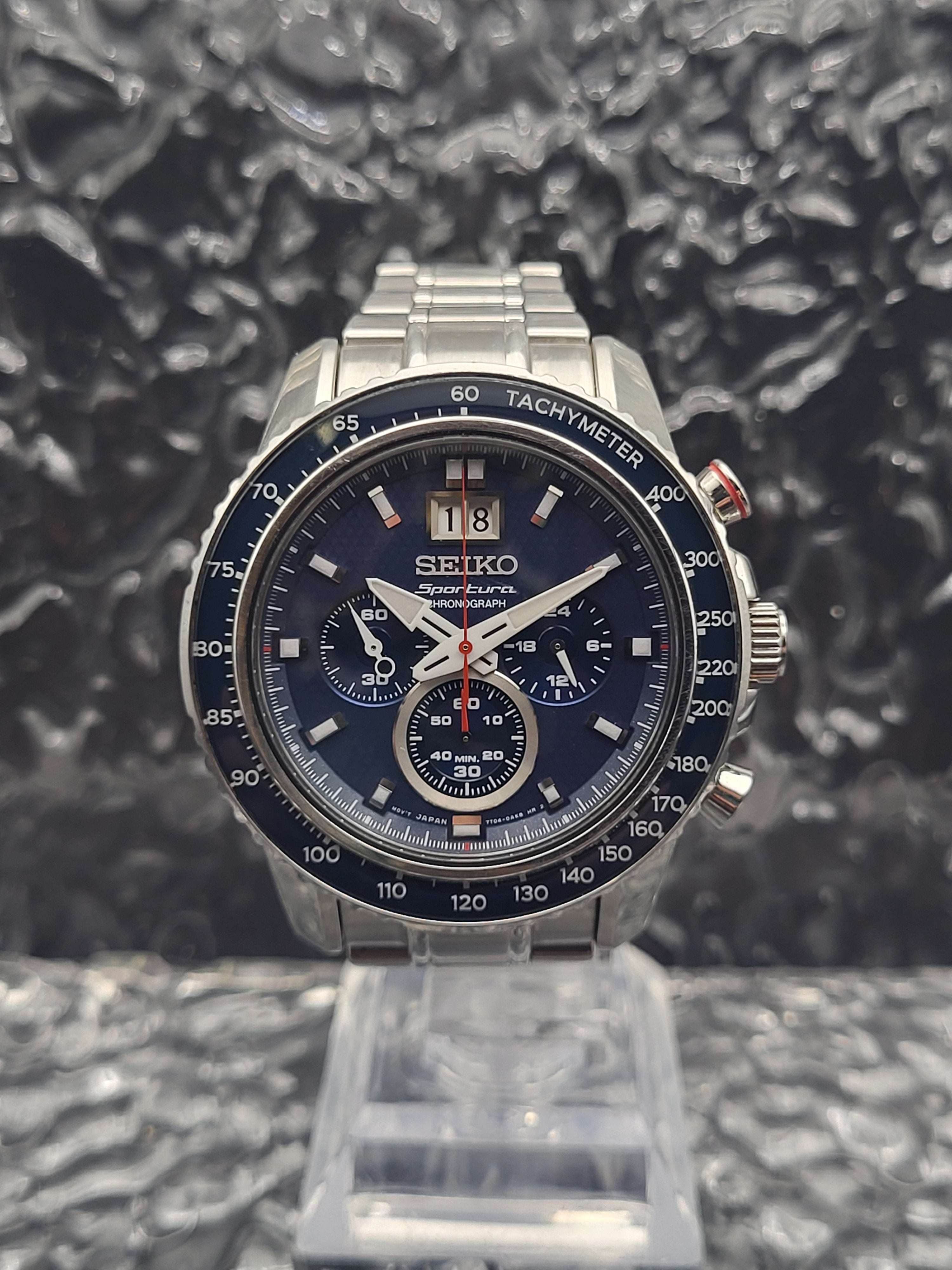 Seiko Sportura 7T04-0AK0 - SPC135P1 - Full Set - Chronograaf | Red ...
