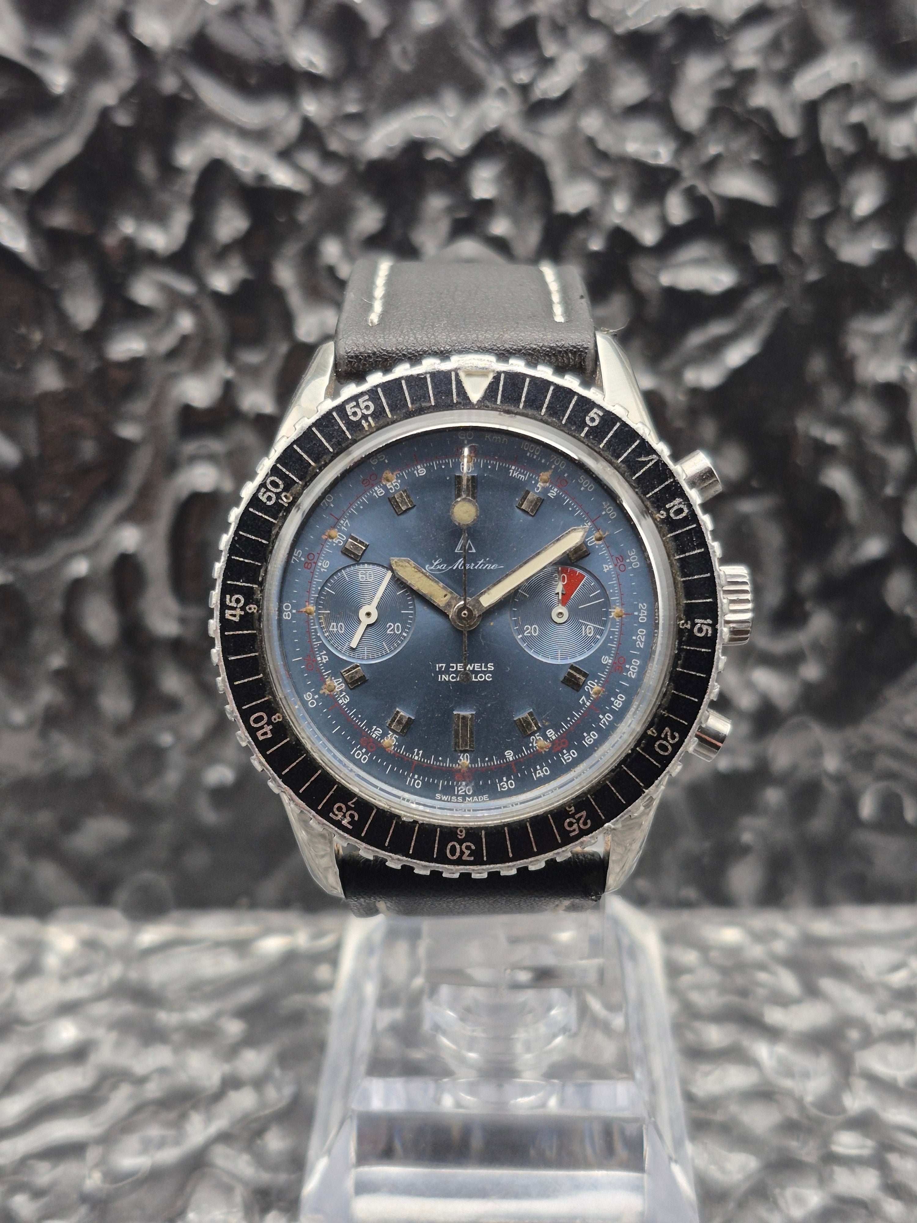 La Martine Chronograph Ref. 1382 Landeron 248 Movement – Red Robin Watches