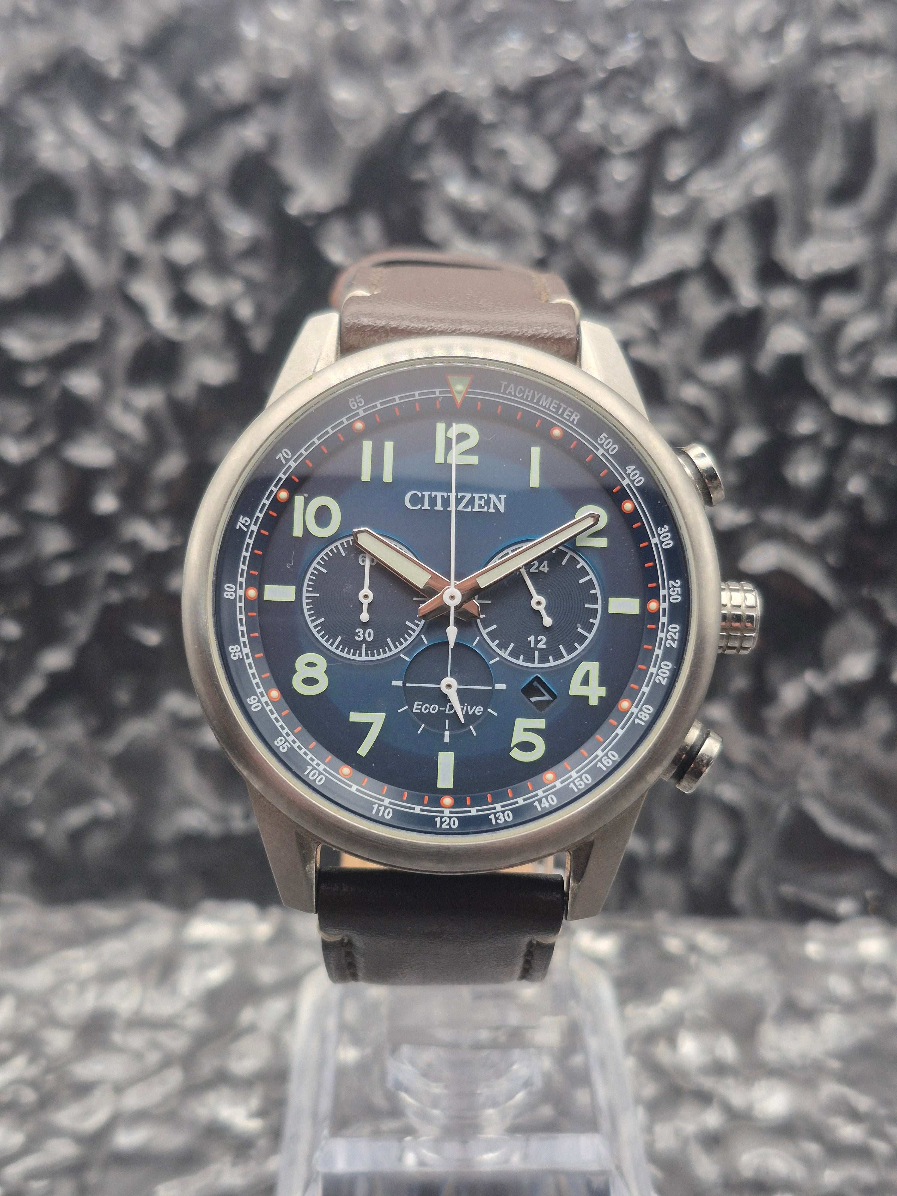 Citizen Eco-Drive Chronograph Ref. B620-S117356 Solar Chronograph Blue ...