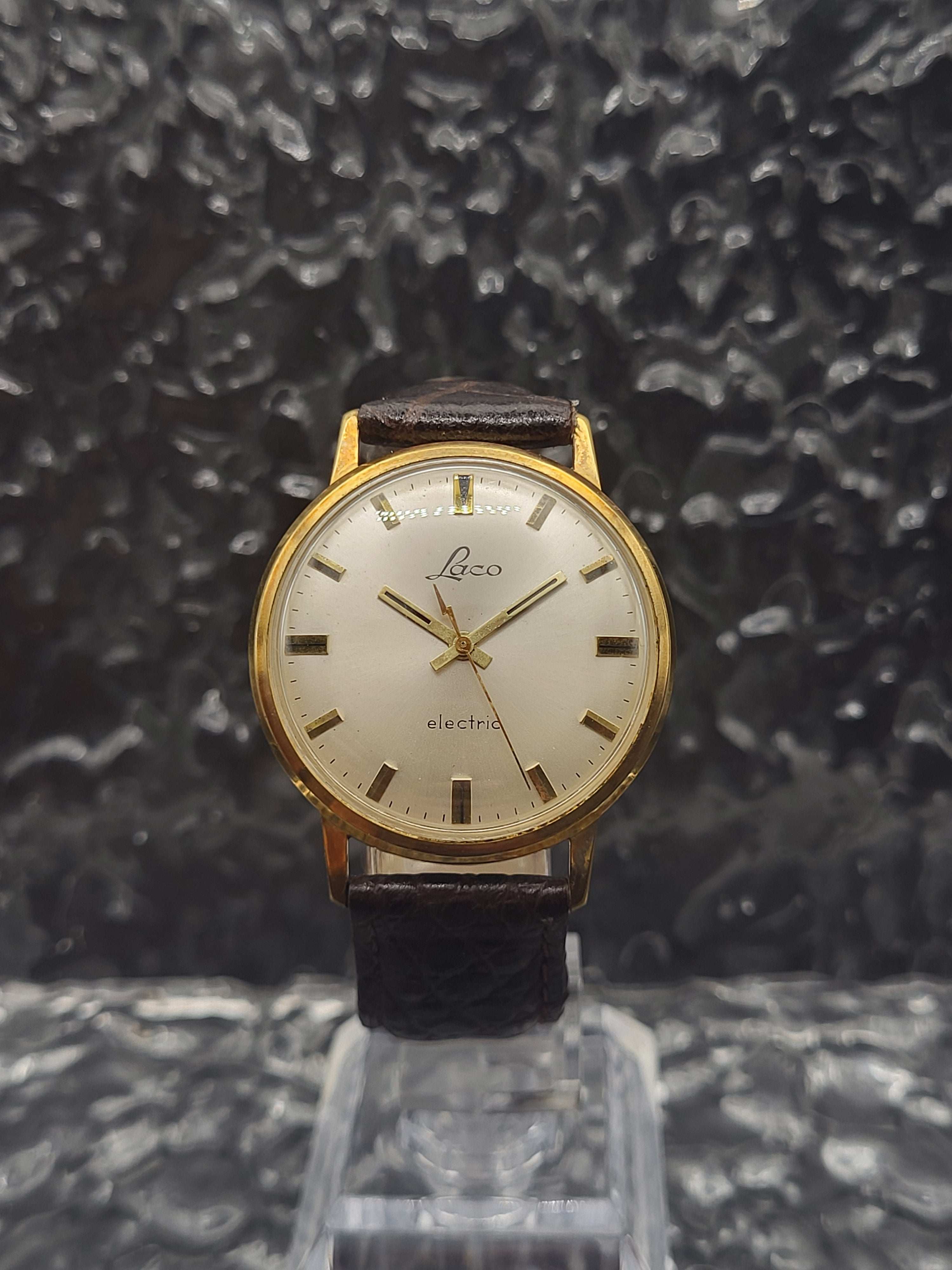 Laco Electric - Vintage - Men's - Gold Plated - Quartz – Red Robin Watches