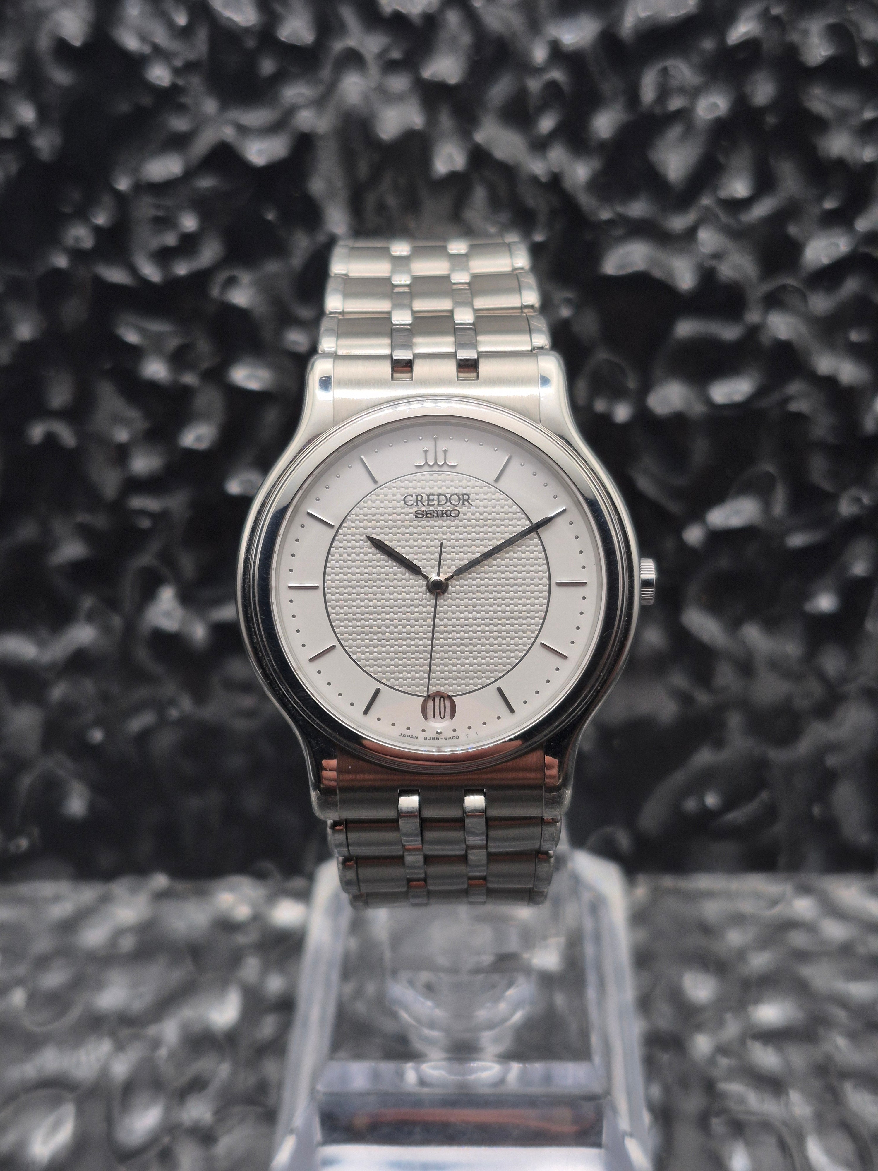 Seiko Credor Men's Quartz Ref. 8J86-6A00 Rare Dial Quartz JDM – Red ...