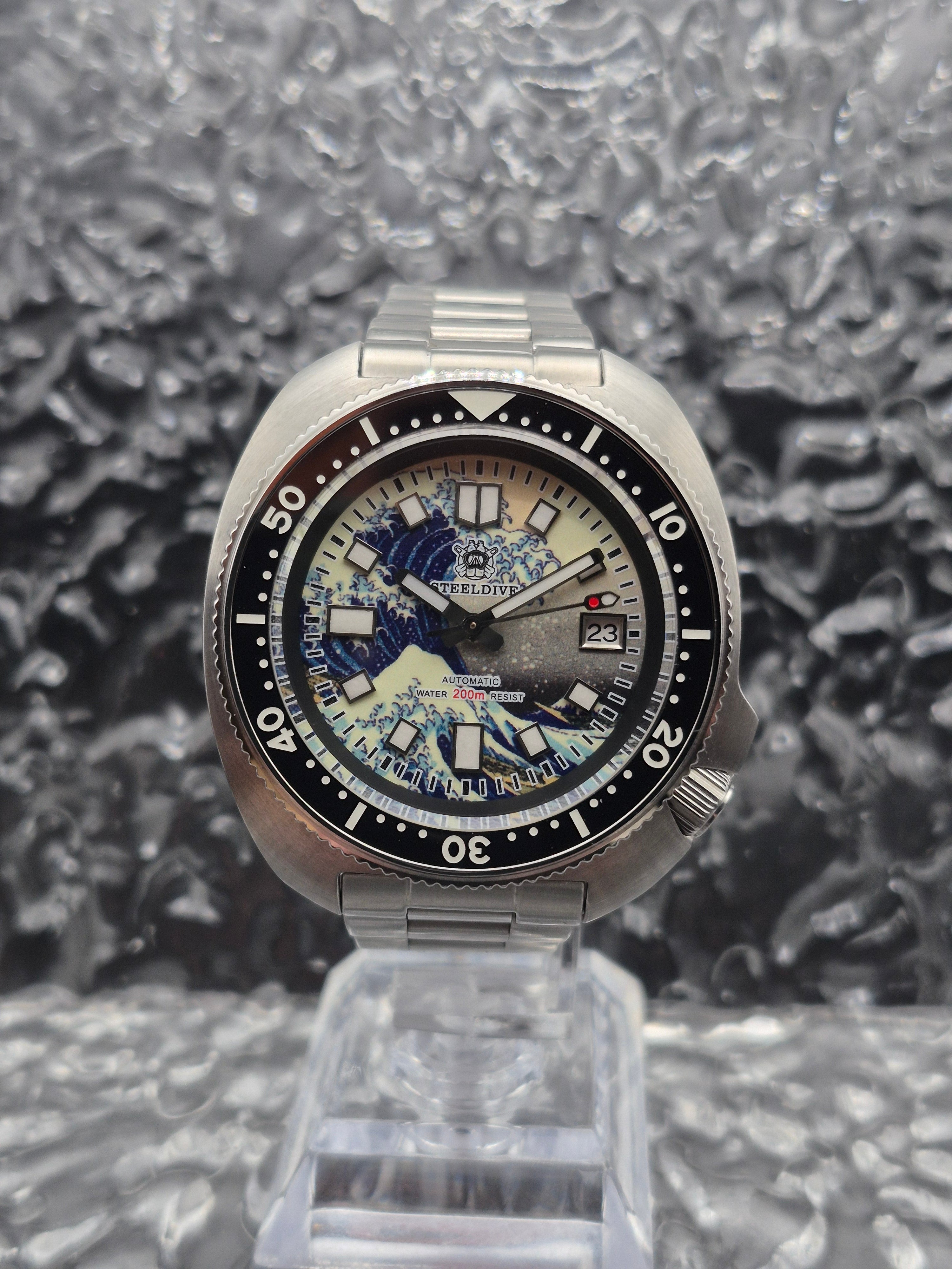 Steeldive Willard 'Kanagawa Wave' Ref. SD1970 Full Set Automatic NH35 ...